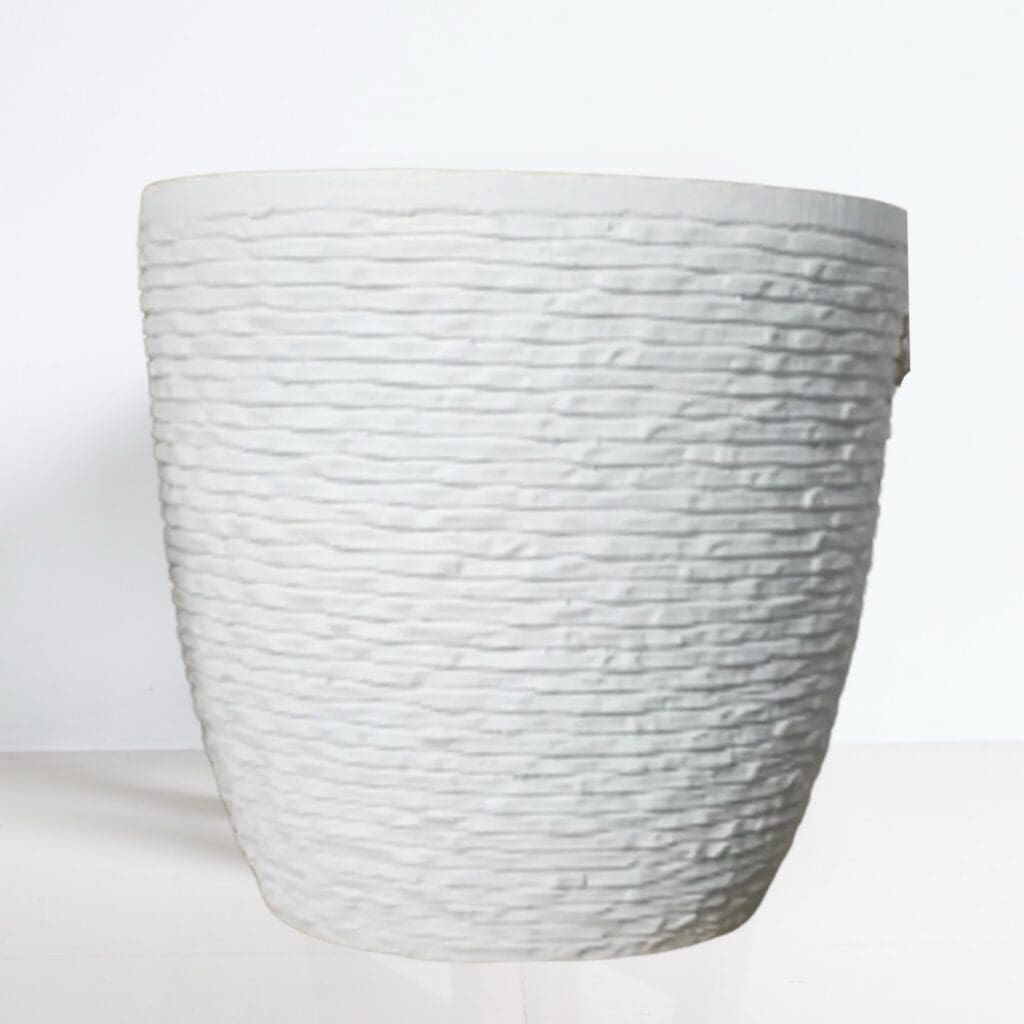 White Rattan fiber Planter – blozem